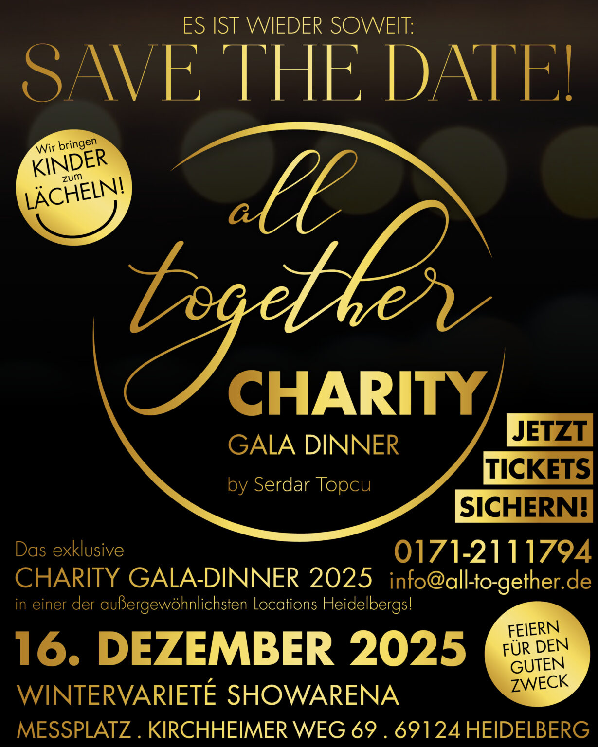 ALL TOGETHER Charity Gala Dinner 16. Dezember 2025 - all together gGmbH